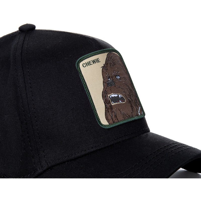 Capslab Curved Brim Chewbacca CHE3 Star Wars Black Snapback Cap ...