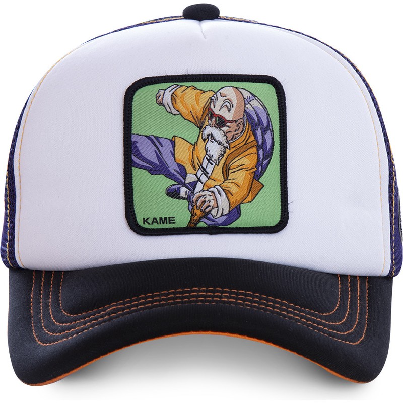 Capslab Master Roshi KAM6M Dragon Ball White, Blue and Black Trucker ...