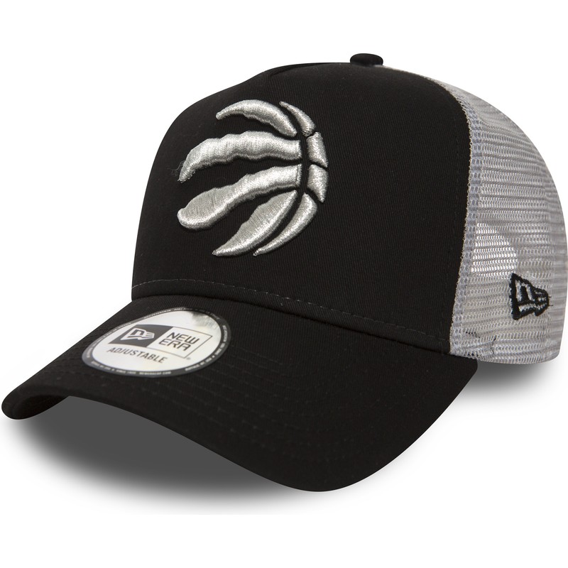New Era 9FORTY Team Toronto Raptors NBA Black Trucker Hat: Caphunters.com