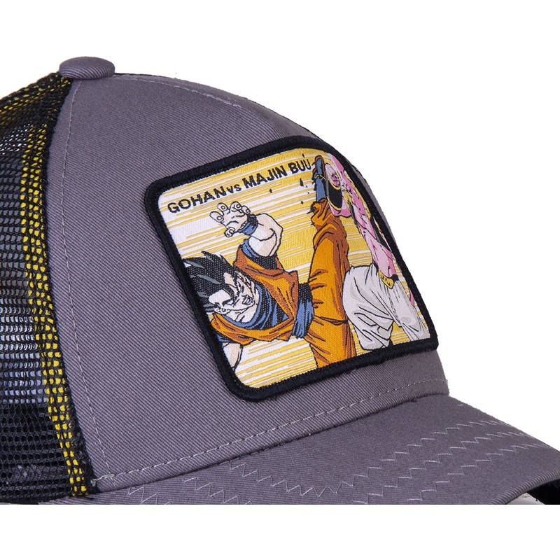Capslab Gohan Vs Majin Buu WHO2 Dragon Ball Grey Trucker Hat ...