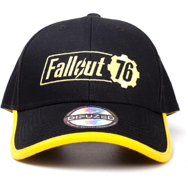 Difuzed Curved Brim Fallout 76 Fallout Black Snapback Cap: Caphunters.com