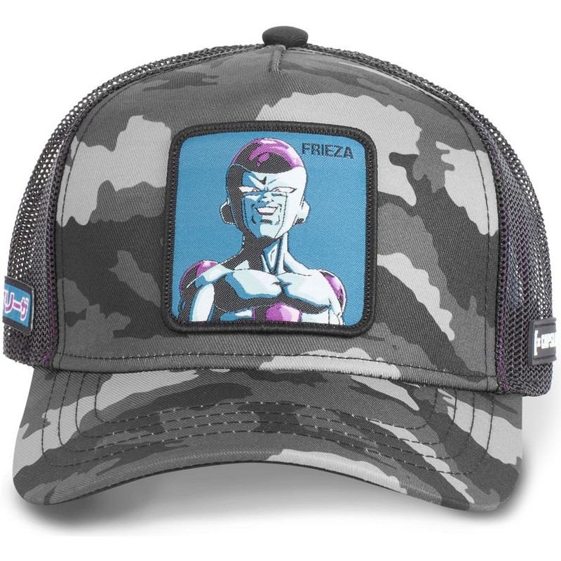 Capslab Frieza FRE3C Dragon Ball Camouflage and Black Trucker Hat ...