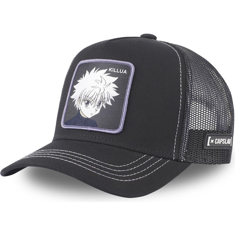 Capslab Killua Zoldyck KIR3 Hunter x Hunter Black Trucker Hat ...