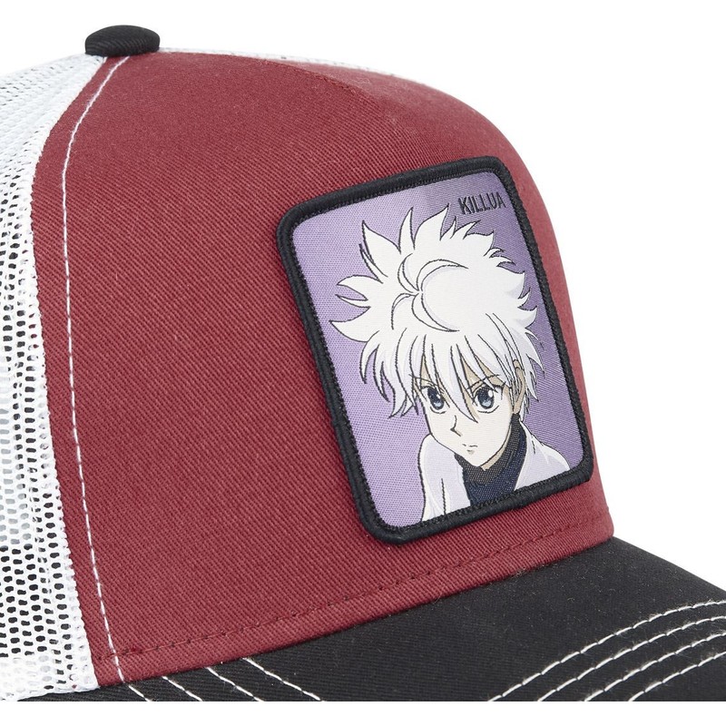 Gorra trucker roja, blanca y negra Killua Zoldyck KIR2 Hunter x Hunter de Capslab: Caphunters.com