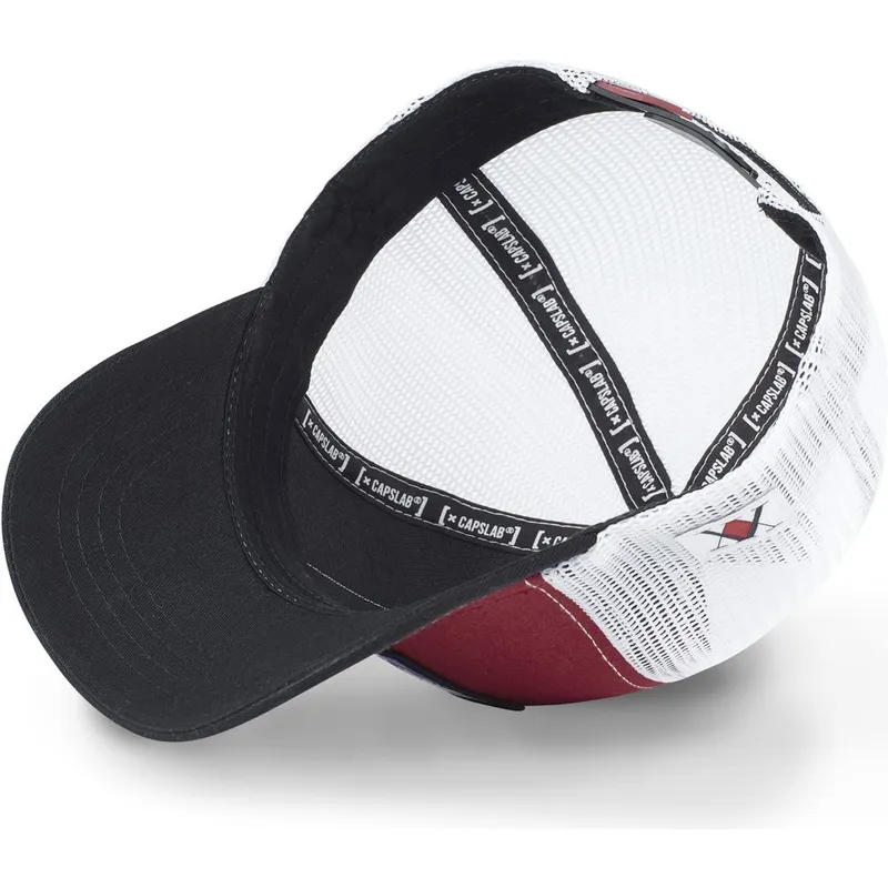 Casquette trucker rouge, blanche et noire Killua Zoldyck KIR2 Hunter x Hunter Capslab ...