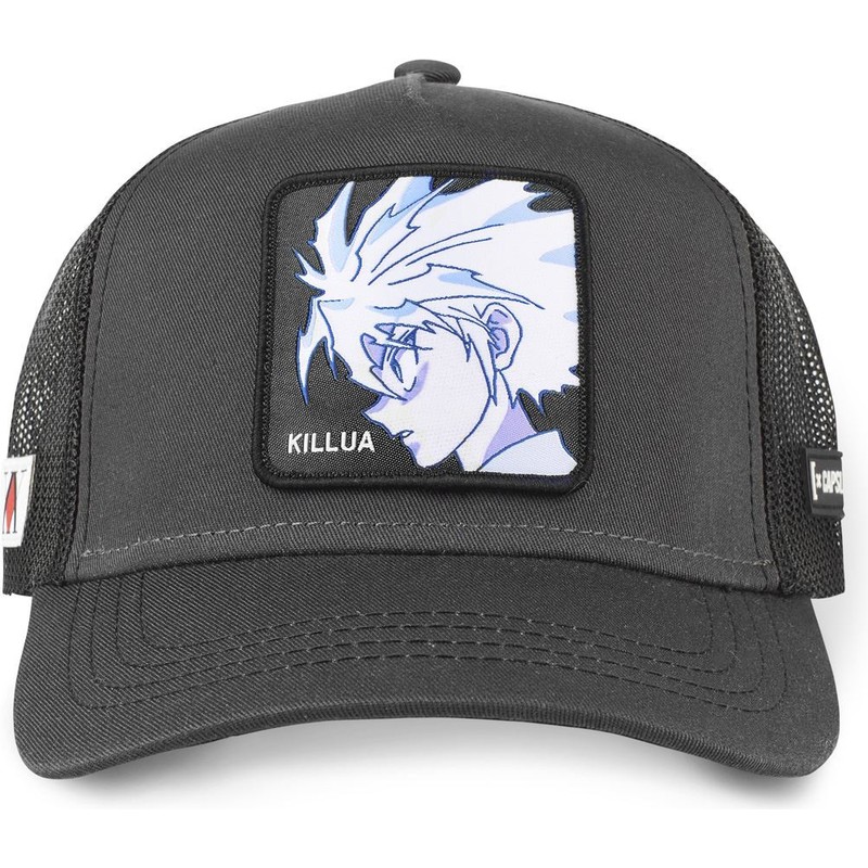 Capslab Killua Zoldyck KIR1 Hunter x Hunter Black Trucker Hat: Caphunters.com