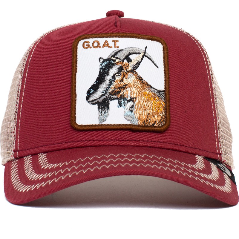 Goorin Bros. G.O.A.T. The Goat The Farm Red and White Trucker Hat ...