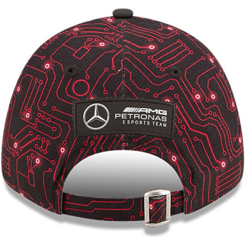 Gorra curva negra y roja ajustable 9FORTY eSports Grand Prix de ...