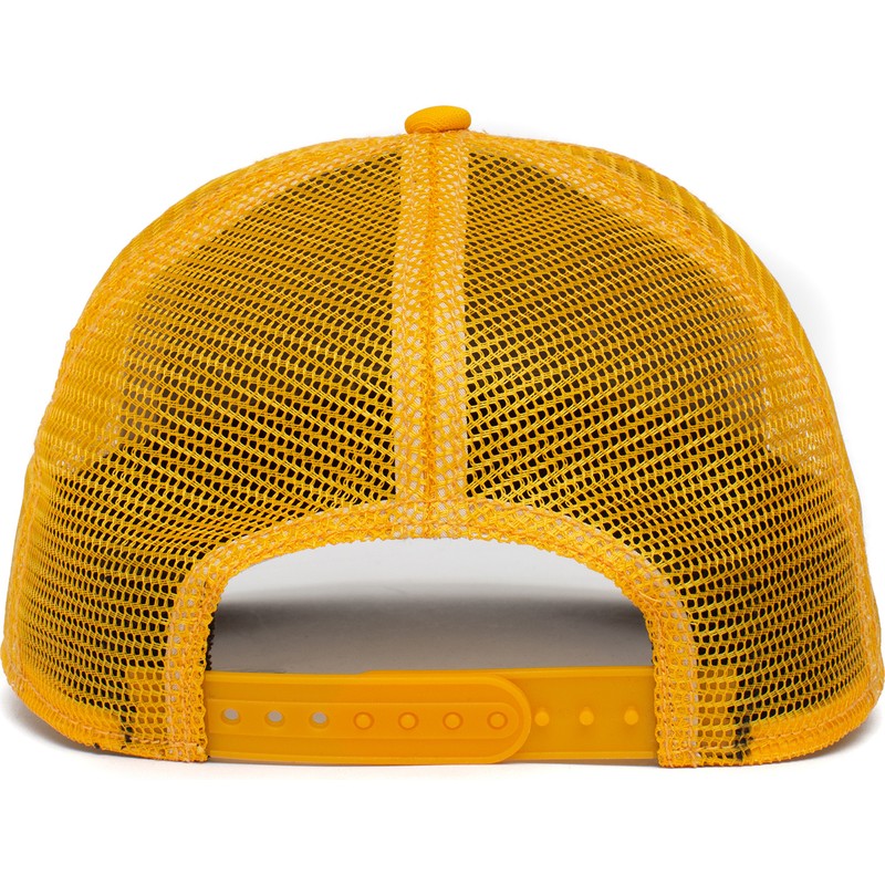 Gorra trucker amarilla y blanca dinosaurio Stegosaurus Defense Roofed ...