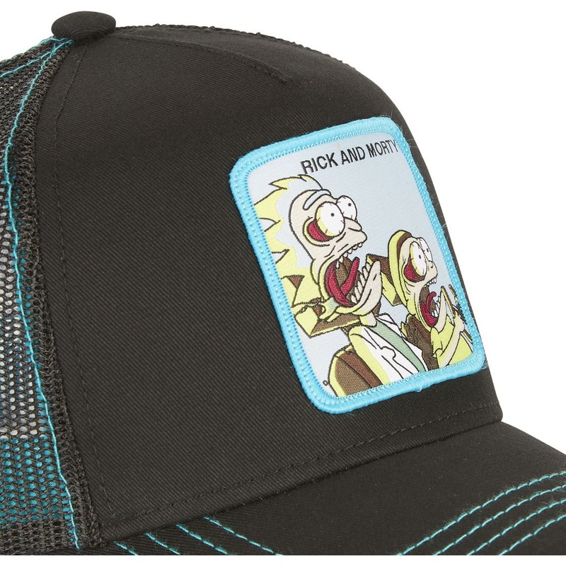 Capslab RE3 Rick and Morty Black Trucker Hat: Caphunters.com