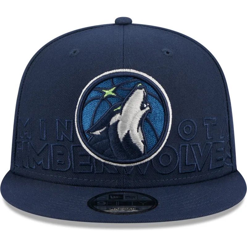 Casquette plate bleue marine snapback 9FIFTY Draft Edition 2023 ...