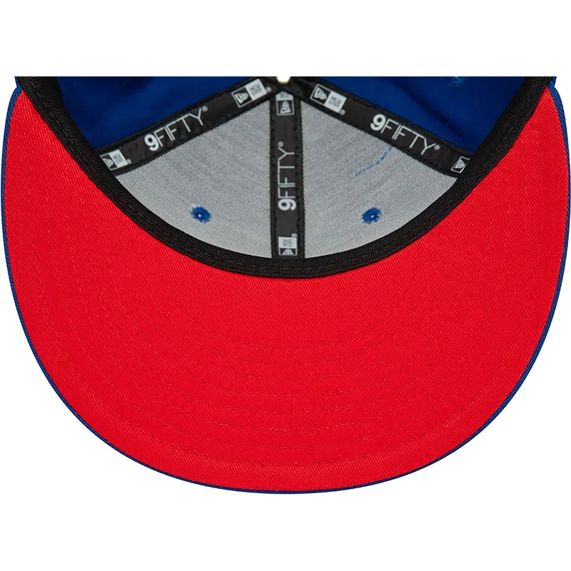 Μπλε επίπεδο καπέλο snapback 9FIFTY με λογότυπο NBA της New Era ...